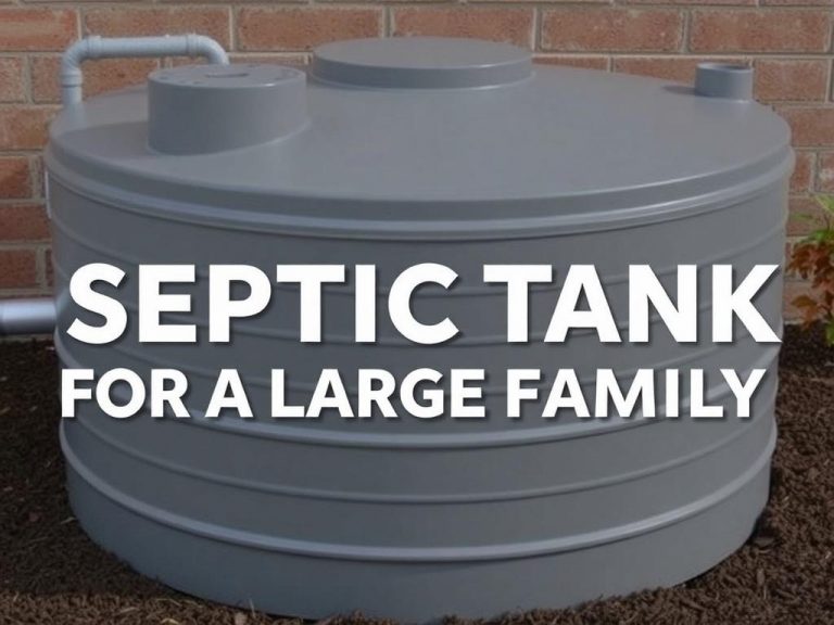 Septic Tank Sizing Guide for Large Families: Find the Right Fit