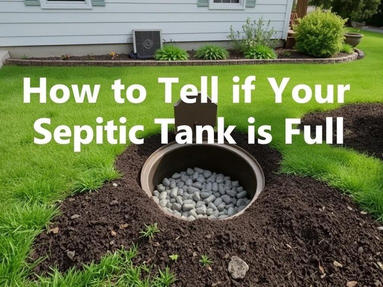 How to Tell If Your Septic Tank Is Full: Key Signs to Watch For